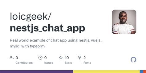 github loicgeek nestjs chat app real world example of chat app using nestjs vuejs mysql