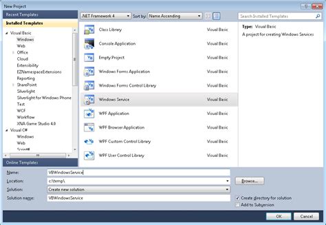 VB Windows Service