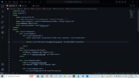 Diya Gaikwad On Linkedin Webdevelopment Codealpha Weatherapp Codealphainternship Internship