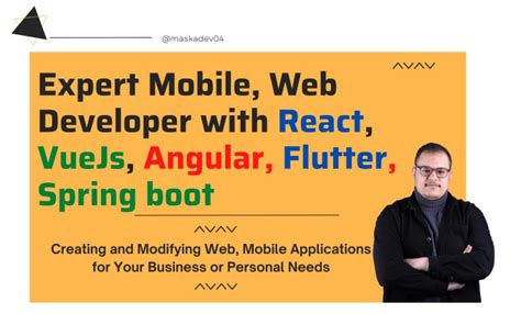 Be Your Web Developer Using React Angular Vuejs Spring Boot By Maskadev04 Fiverr