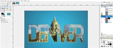 Gimp Text Tutorial Picture In Text With 3d Effect Davies Media Design