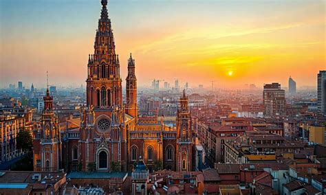 Beautiful Gothic Cathedral View At Sunset Culture Travel And Religion
