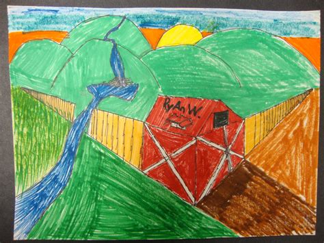 Barns In Two Point Perspective Ms Campbells Classes