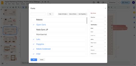 How To Add Or Change Fonts In Google Slides Tutorial