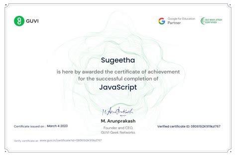 Sugeetha Suresh On Linkedin 🎉 Excited To Share That I Have Successfully Completed My Javascript