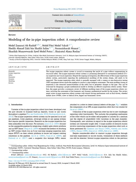 Modeling Of The In Pipe Inspection Robot Pdf Force Robotics