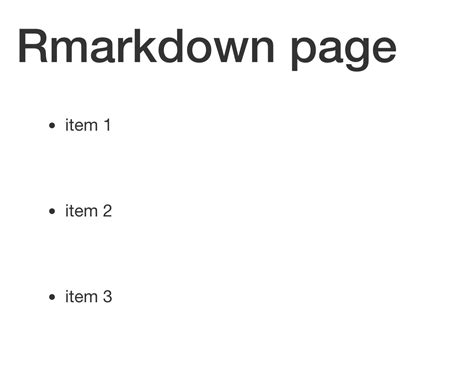 How Do I Reduceremove Space Between List Items In My R Markdown Code