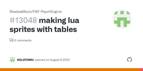 Making Lua Sprites With Tables · Issue 13048 · Shadowmariofnf Psychengine · Github