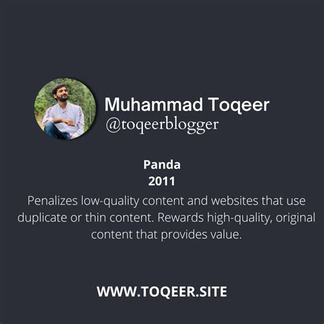 Muhammad Toqeer On Linkedin Seo Pandaalgorithm Contentquality Duplicatecontent
