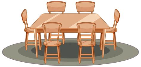Kitchen Table Clipart Black And White Dining Room Furniture Of A Table
