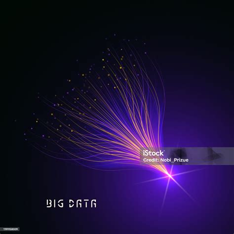 Abstract Data Transmission Visualization Stock Illustration Download