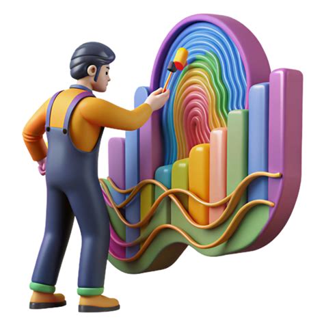 Extraordinary Contemporary Colorful Data Visualization Chart Design 3d Art Professional 56748025 Png