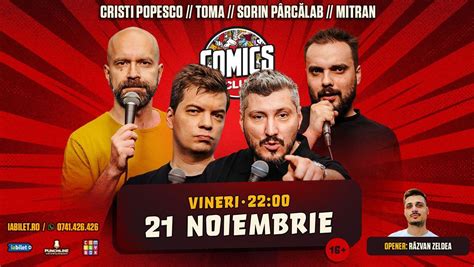 Stand Up Cu Cristi Popesco Toma Sorin și Mitran La Comicsclub