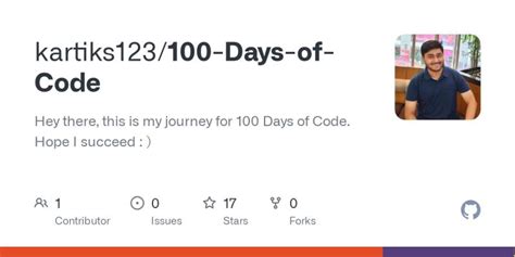 Kartik Sengar On Linkedin Github Kartiks123100 Days Of Code Hey