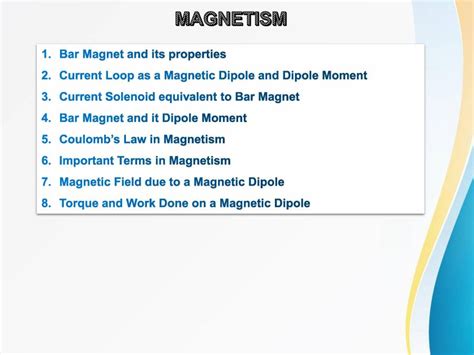 Ppt On Magnetism Powerpoint Slides Learnpick India