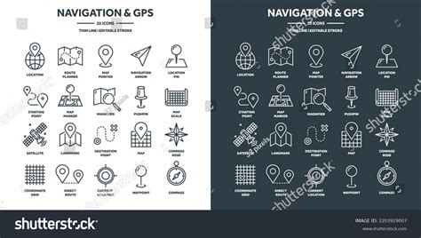 navigation map geolocation gps positioning coordinate stock vector