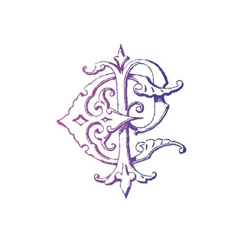 로고 모노그램 Ct 프리미엄 벡터