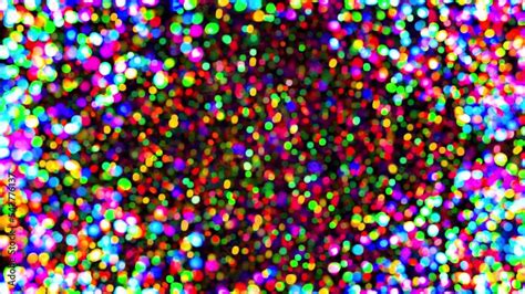 A Composite Seamless Loop Video Of Vibrant Festive Christmas Falling Bokeh Light Particles