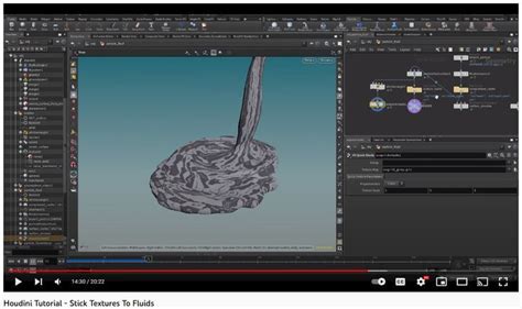 Houdini Tutorial Stick Textures To Fluids Animation Tutorial Houdini Tutorial