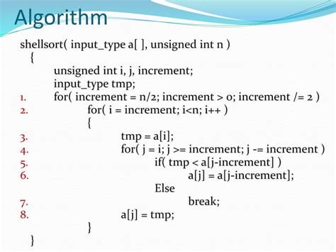 Lecture 1 Sorting Insertion And Shell Sort Pptx
