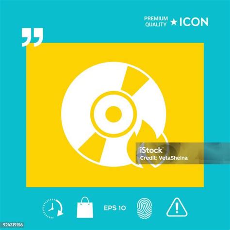 굽기 Cd 또는 Dvd 아이콘 데이터에 대한 스톡 벡터 아트 및 기타 이미지 데이터 디비디 디스크 Istock