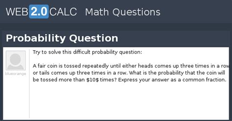 View Question Probability Question