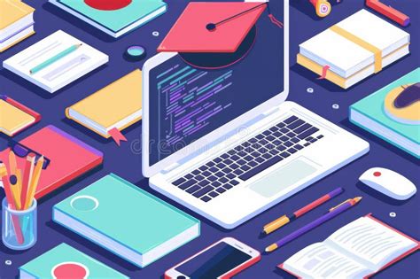 Online Education And Digital Learning Experiences With Accessible Interactive Courses Stock