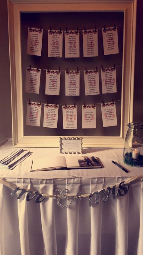 Assigned Seating Idea With Frame