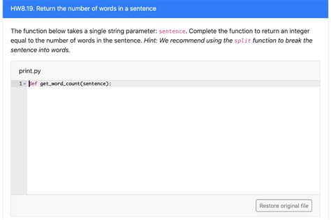 solved the function below takes a single string parameter