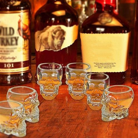 Bar Krystal Kraniet Kop Shot Glas Kop Vodka Whisky Glas Kraniet Hoved