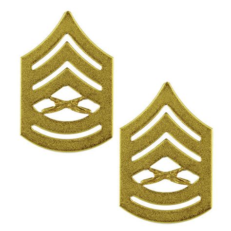 Usmc Satin Gold Gunnery Sergeant Chevron Vanguard Industries