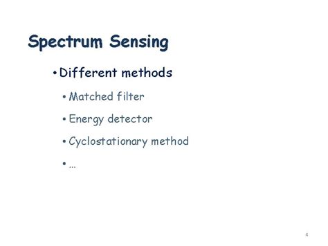 In The Name Of Allah Spectrum Sensing Based