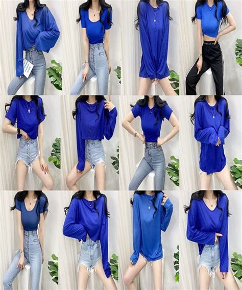 디얼제이 당일발송 흠뻑쇼 워터밤 페스티벌 블루 파랑 티셔츠 나시 반팔 긴팔 크롭 휴가룩