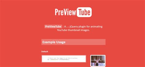 15 Best Jquery Youtube Plugins Code Geekz