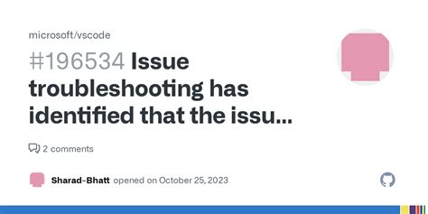 Issue Troubleshooting Has Identified That The Issue Is With Visual