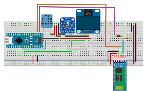 Estação Meteorológica Com Arduino Nano Sensores Bmp280 E Dht11 E Comunicação Bluetooth Serial E