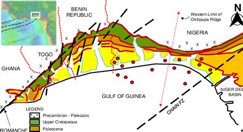Geological Framework Of The Dahomey Basin Modified After Billman 1992