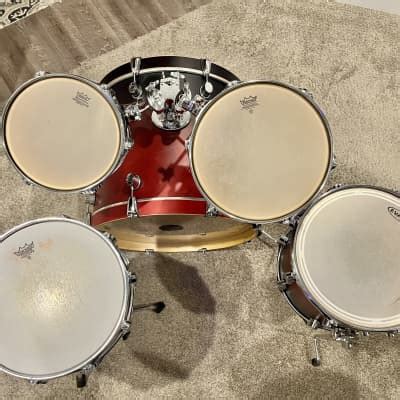 PDP FS Series 2000s Satin Red Fade Reverb