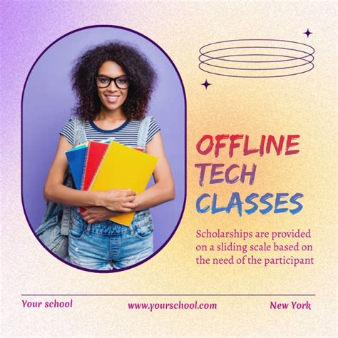 Offline Tech Classes Templates Postermywall