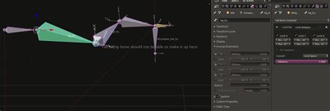 Impossible To Limit Rotation Of Top Bone In An IK Chain Animation And Rigging Blender