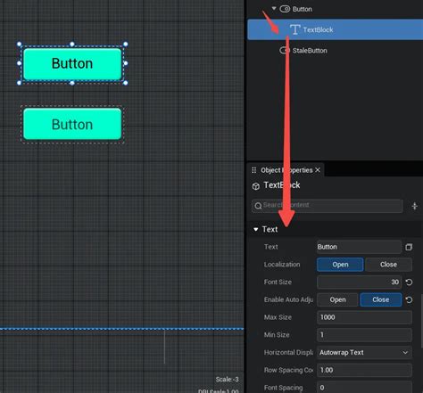 UI Widgets Buttons Editor Doc