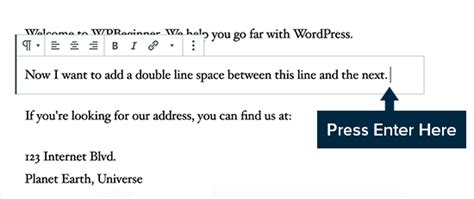 how to add single double line spacing in wordpress artofit