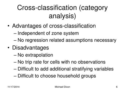 Ppt Trip Generation Modeling—cross Classification Powerpoint