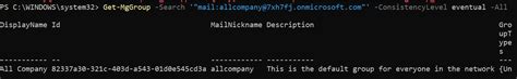 How To Use Search With Get Mggroup In Graph Powershell