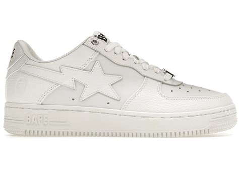 A Bathing Ape Bape Sta Triple White Mens 1j30 291 0131j30 191 013