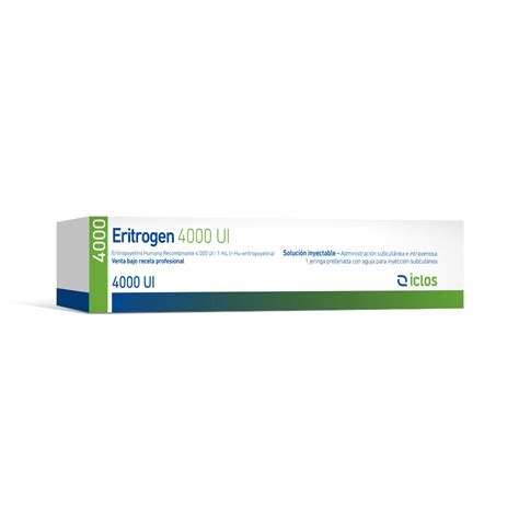 Eritrogen Solución 4000 Ui X 1 Jeringa Pre Llenada Megalabs