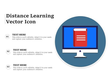 Distance Learning Vector Icon Ppt Powerpoint Presentation Pictures Slides P