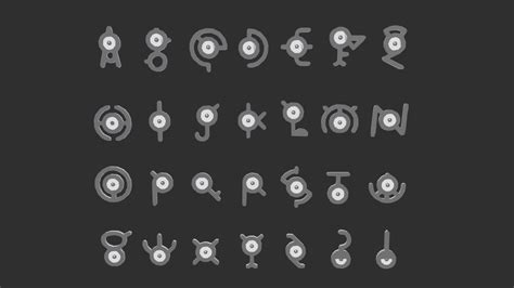 3d File Unown Complete Set Pokémon・3d Printable Model To Download・cults