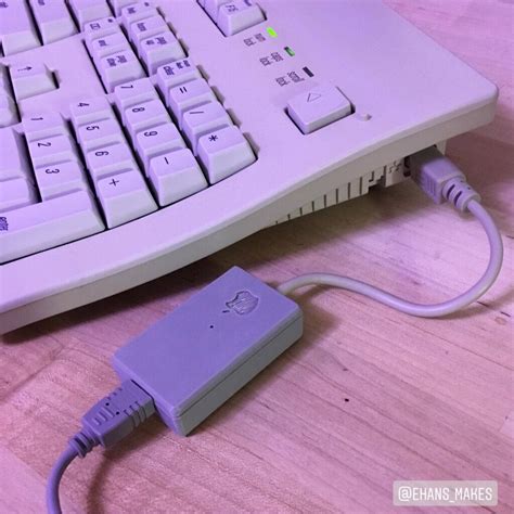 Createdprinted An Adb To Usb Adapter For My Apple Extended Keyboard Instructions And Photos In