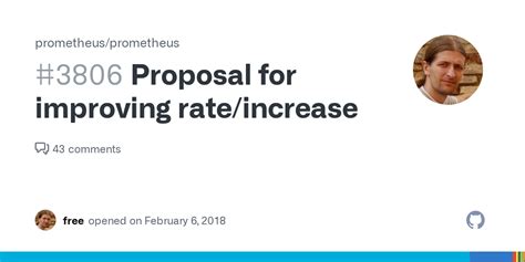 Proposal For Improving Rateincrease · Issue 3806 · Prometheus